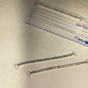 Bikini Competition Suit Rhinestone Side Connectors Wedding Dress ...