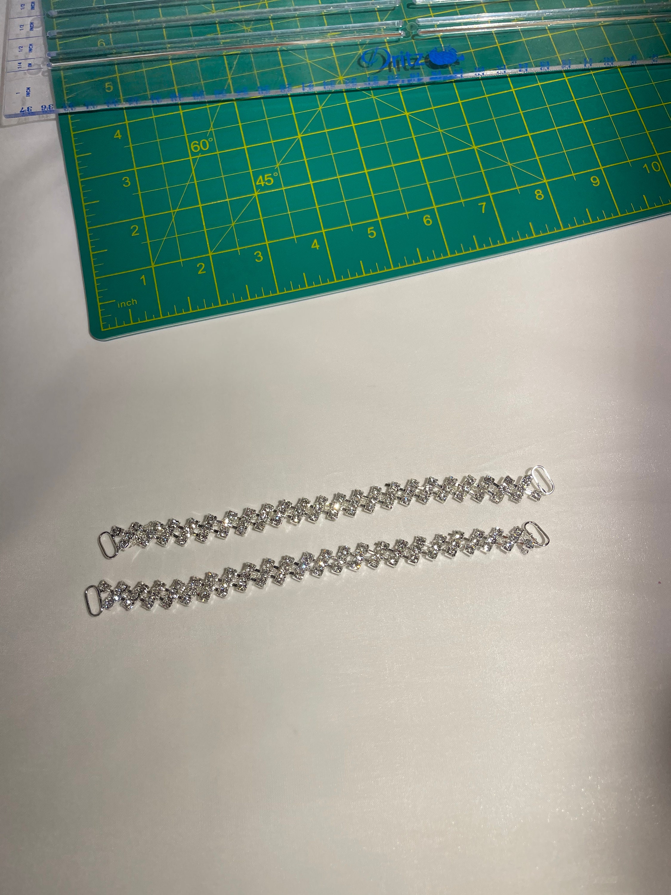 Bikini Competition Suit Rhinestone Side Connectors Wedding Dress ...