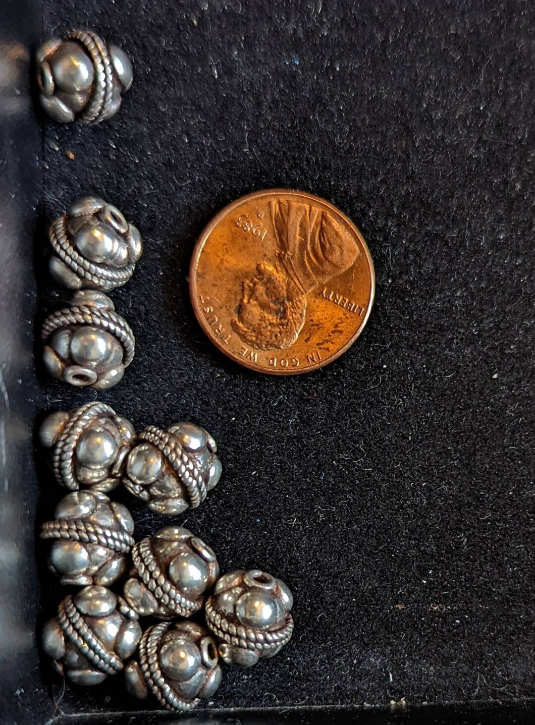 Bumpy Round Bali Silver - Etsy