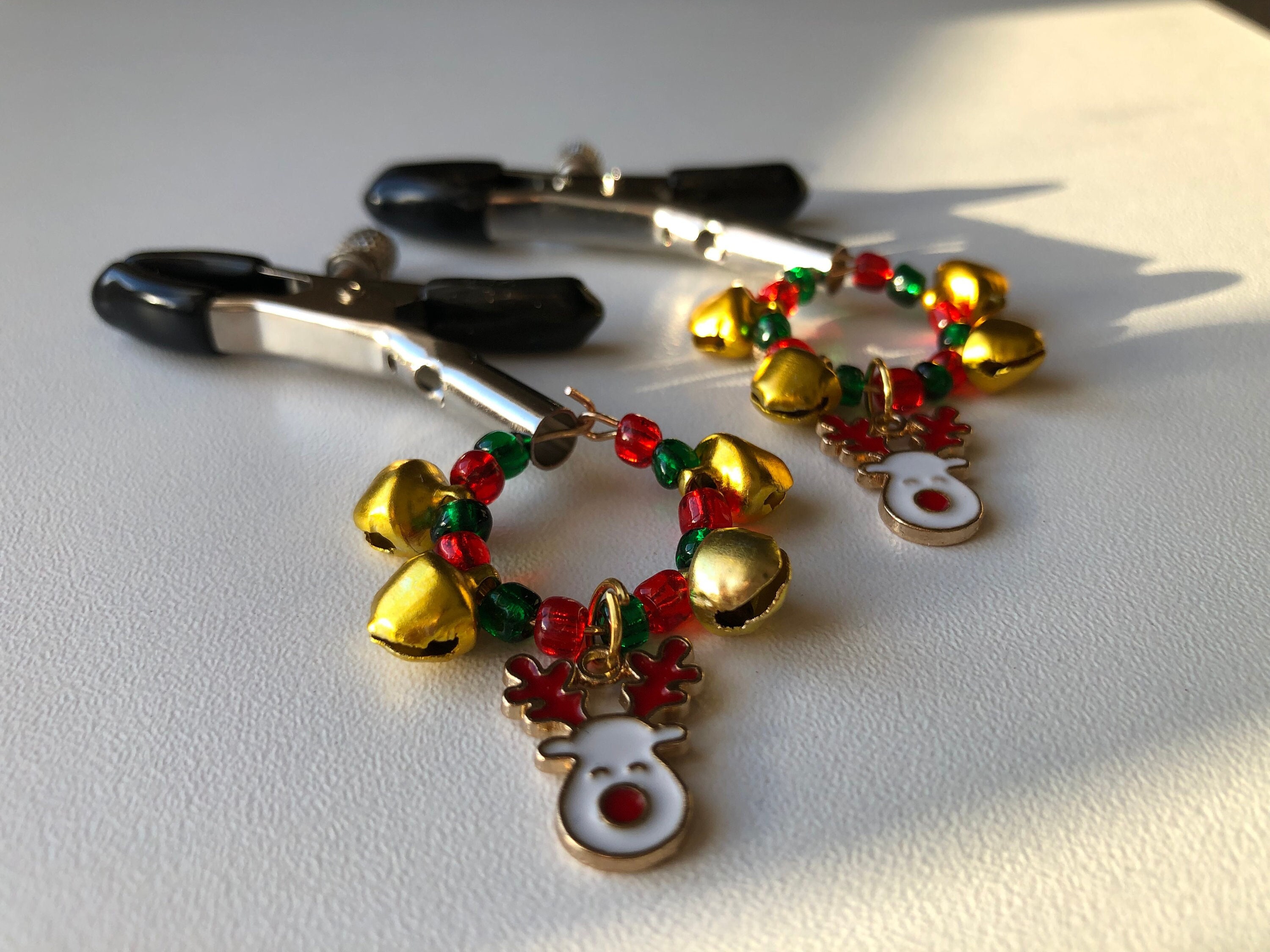 BDSM Christmas Nipple Clamps Christmas Nipple Jewelry - Etsy
