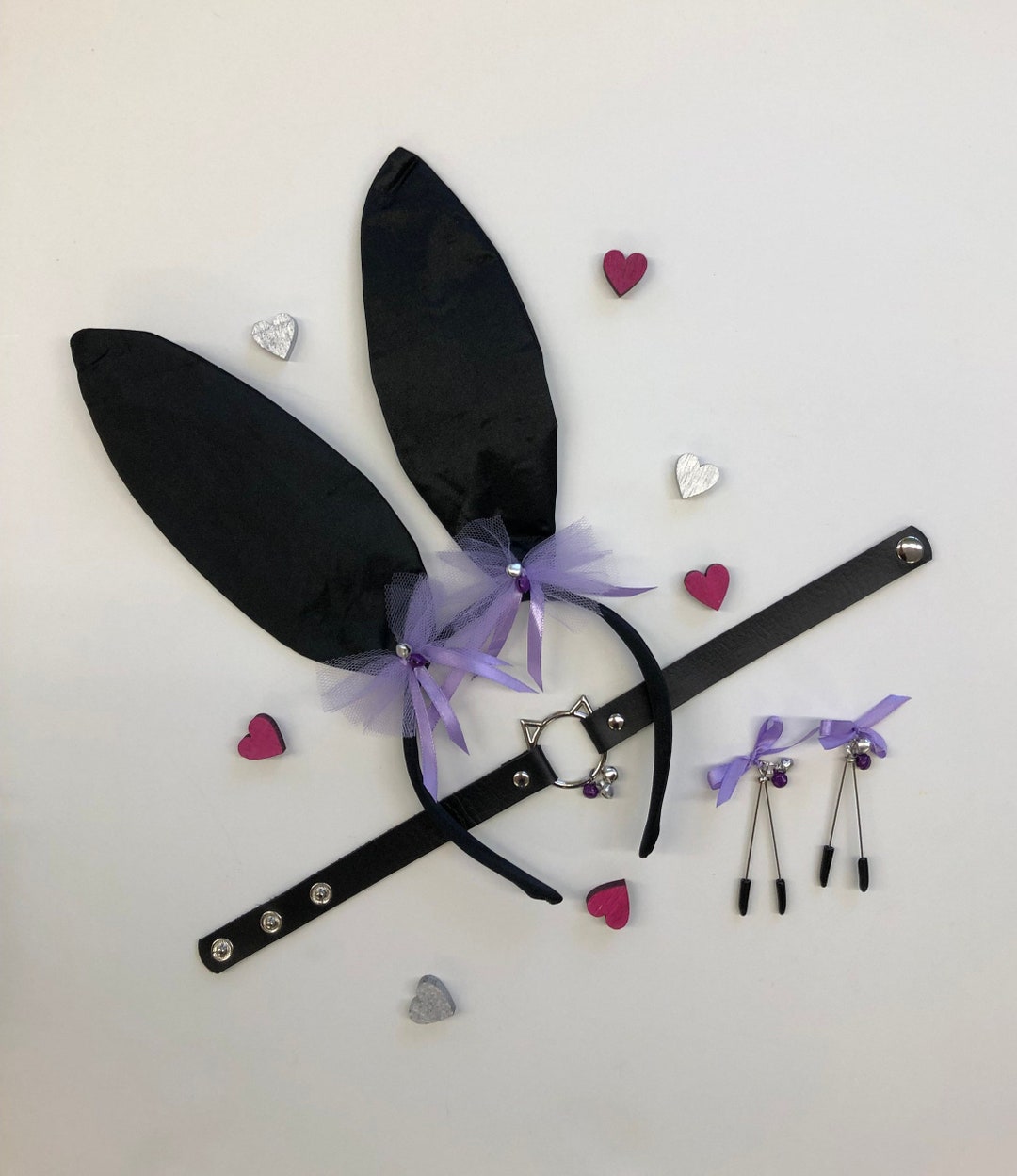 Petplay Bunny Ears Set, Rabbit Ears Headband, Valentine's Day Sex Toy ...