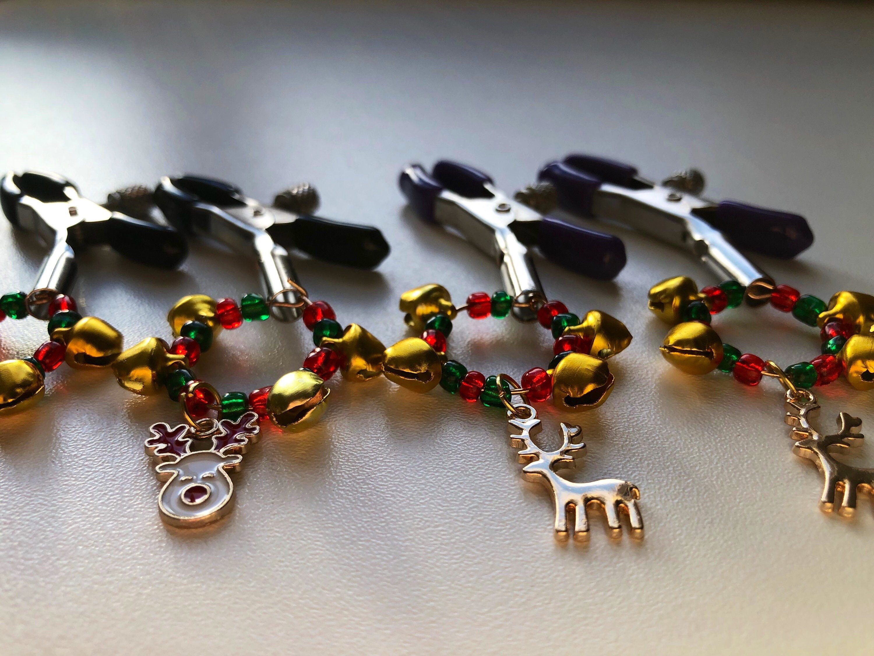 BDSM Christmas Nipple Clamps Christmas Nipple Jewelry - Etsy