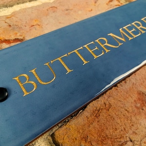 House Address Sign Ceramic Wall Tile | Custom Personalised Deep ...