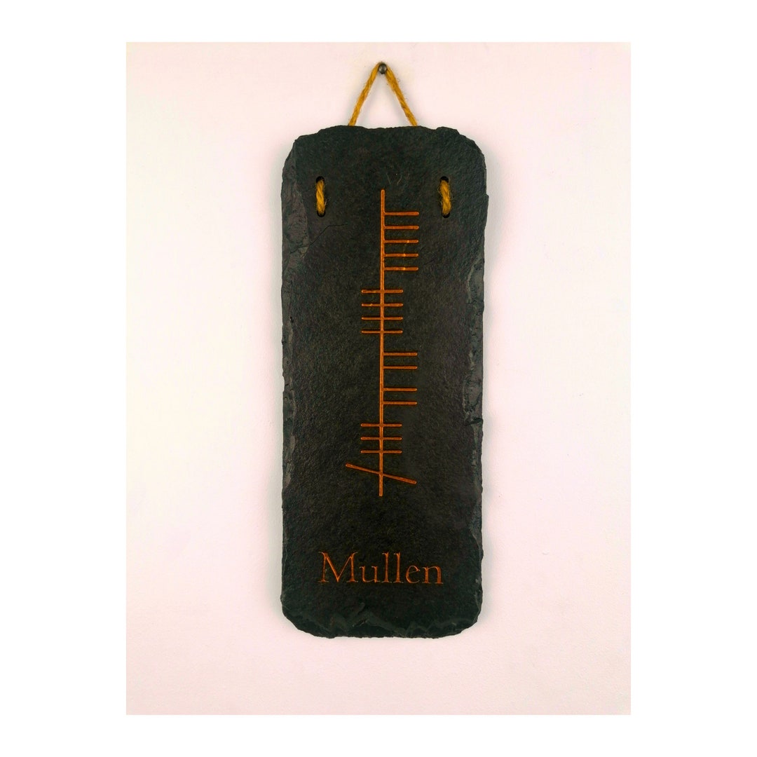 Ogham Irish Plaque Wall Hanging | Éire Ireland Celtic Gaelic Druids ...