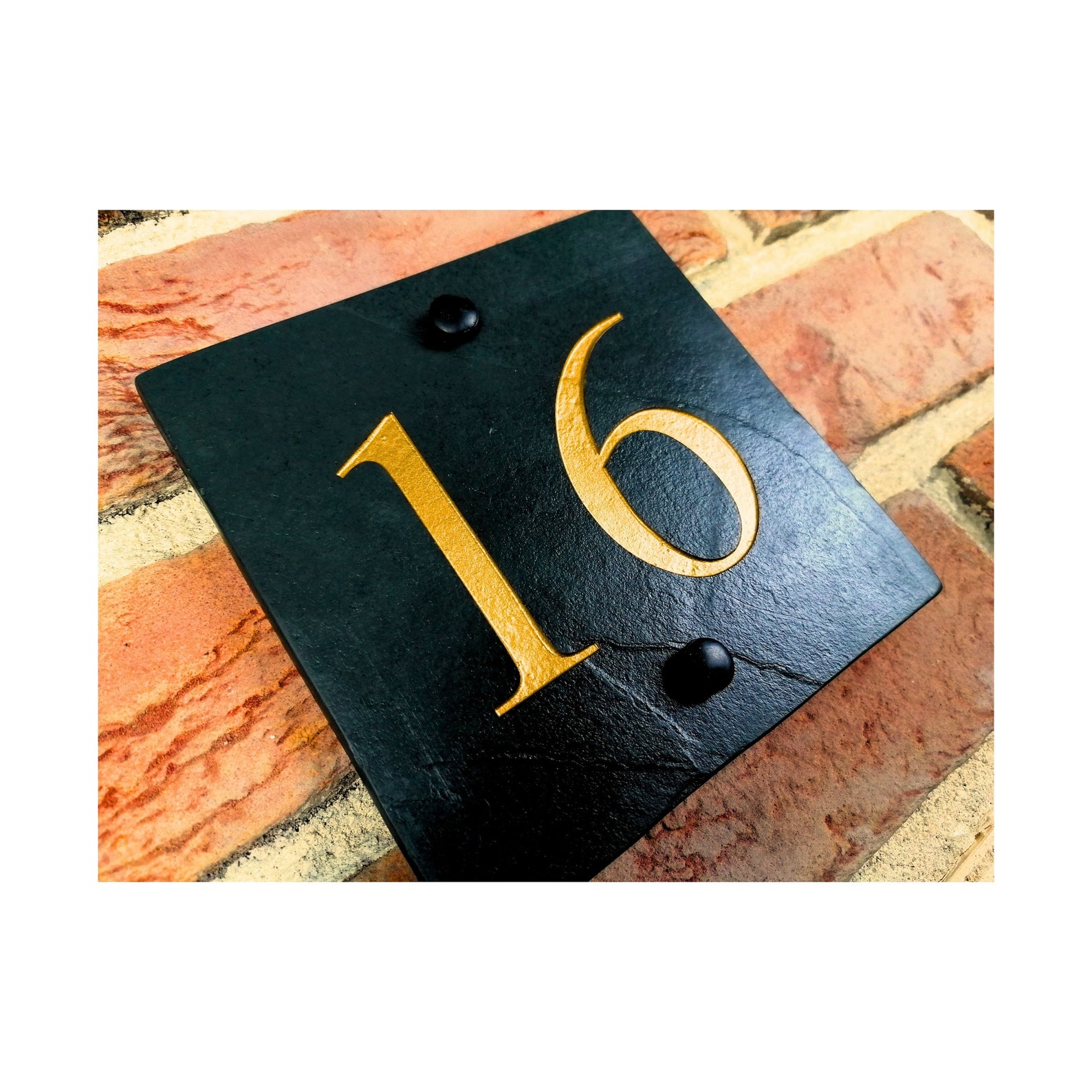 Deep Engraved Rustic Handmade Natural Slate House Sign Plaque Door ...