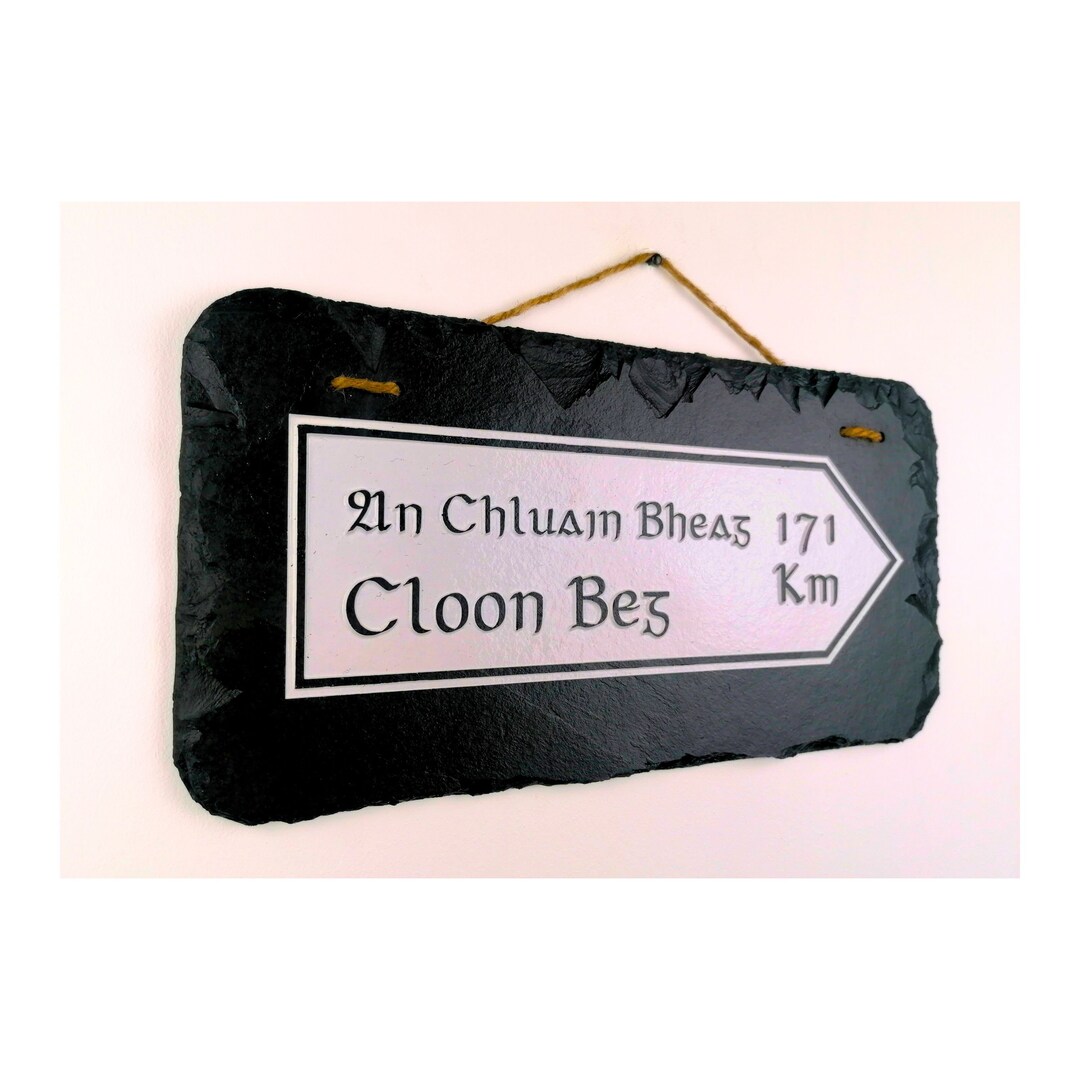 Personalised Custom Irish Street Road Sign Town Village Home Rustic ...
