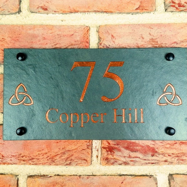 House Number Plaque - Etsy UK