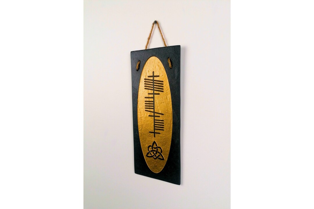 Ogham Irish Plaque Wall Hanging | Éire Ireland Celtic Gaelic Druids ...
