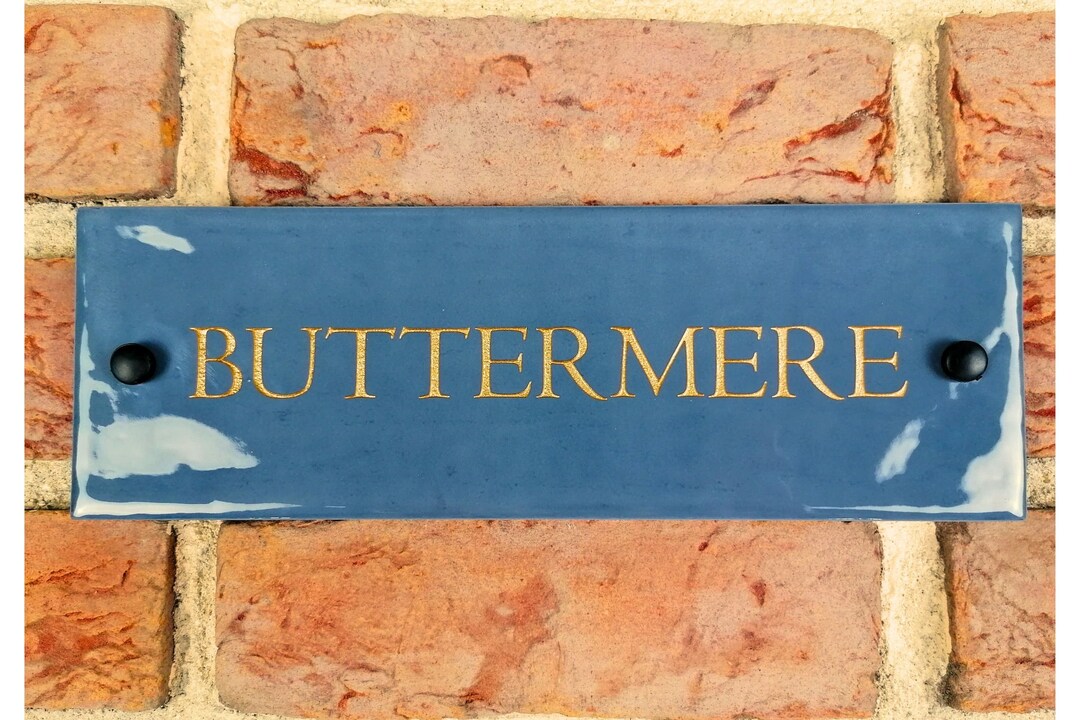 House Address Sign Ceramic Wall Tile | Custom Personalised Deep ...