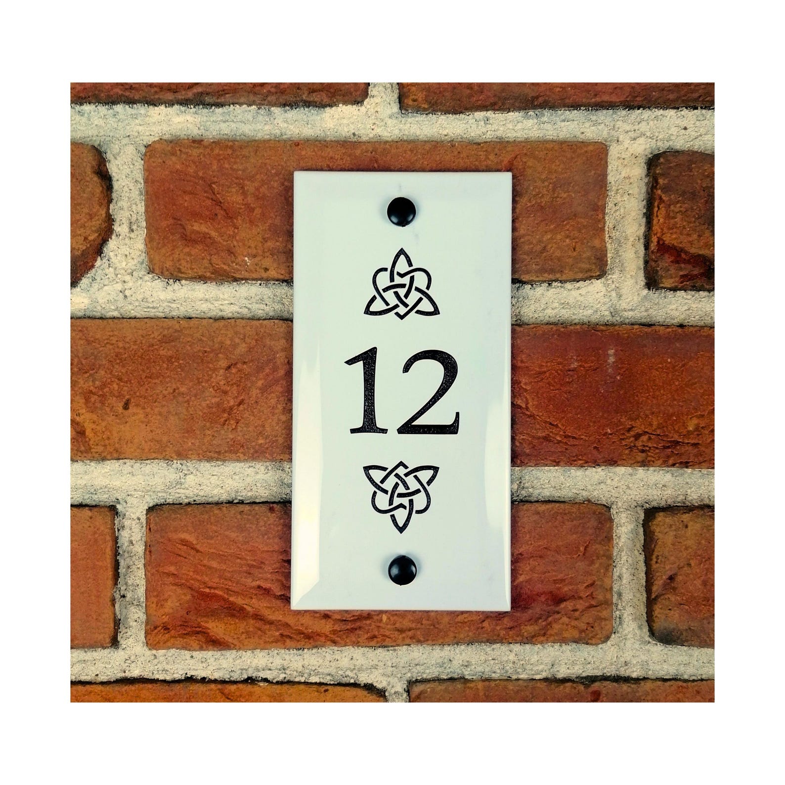 Engraved Green Ceramic Wall Tile | Address Sign 100mm X 200mm - Irish ...