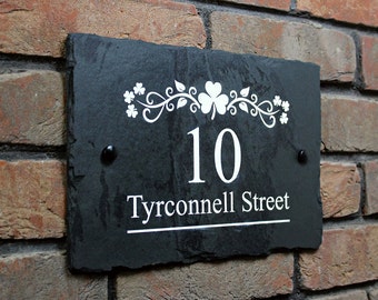 Rustic House Number Plaque - Etsy