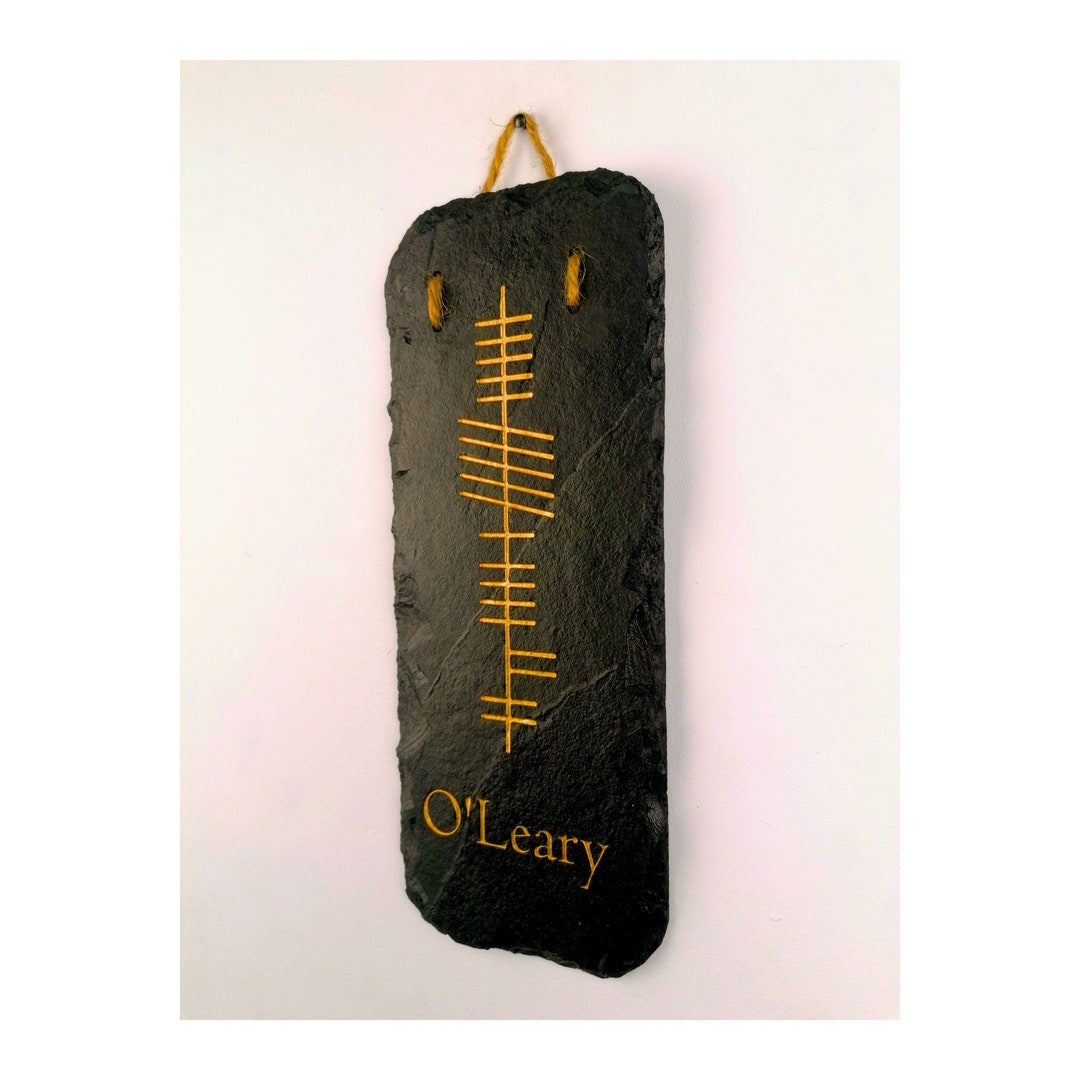 Ogham Irish Plaque Wall Hanging | Éire Ireland Celtic Gaelic Druids ...