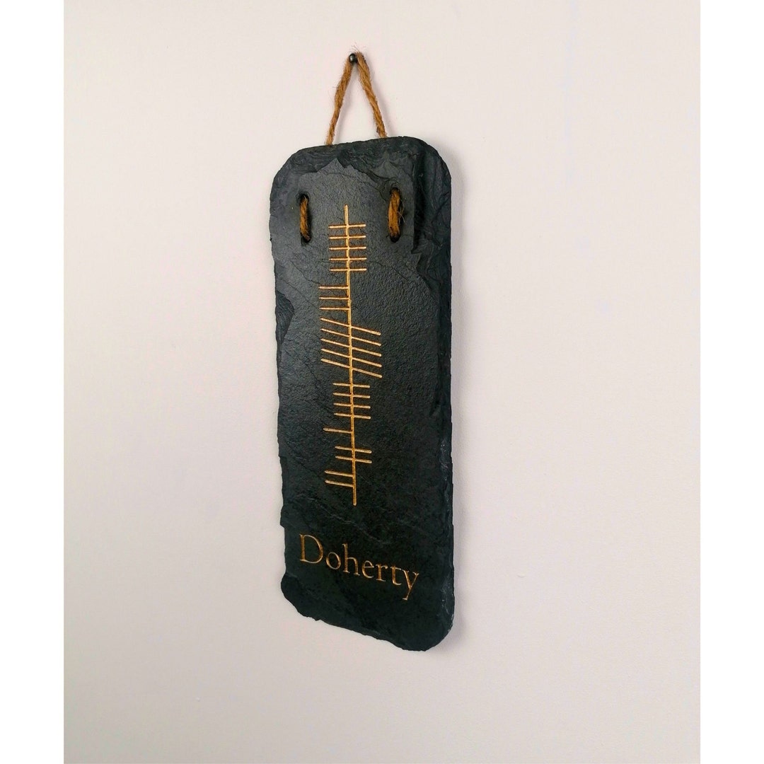 Ogham Irish Plaque Wall Hanging Éire Ireland Celtic Gaelic Druids Home ...