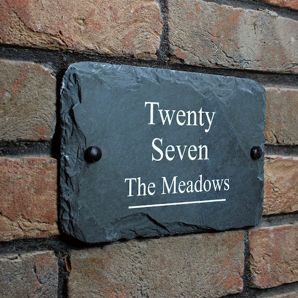 Slate House Signs - Etsy UK