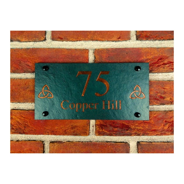 Deep Engraved Slate House Sign - Etsy