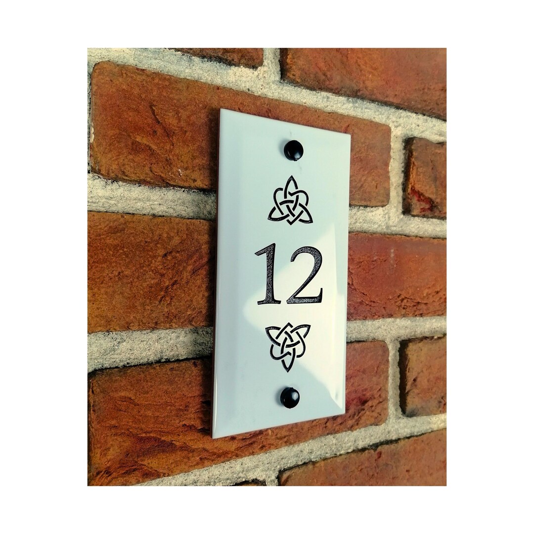 Engraved Green Ceramic Wall Tile | Address Sign 100mm X 200mm - Irish ...