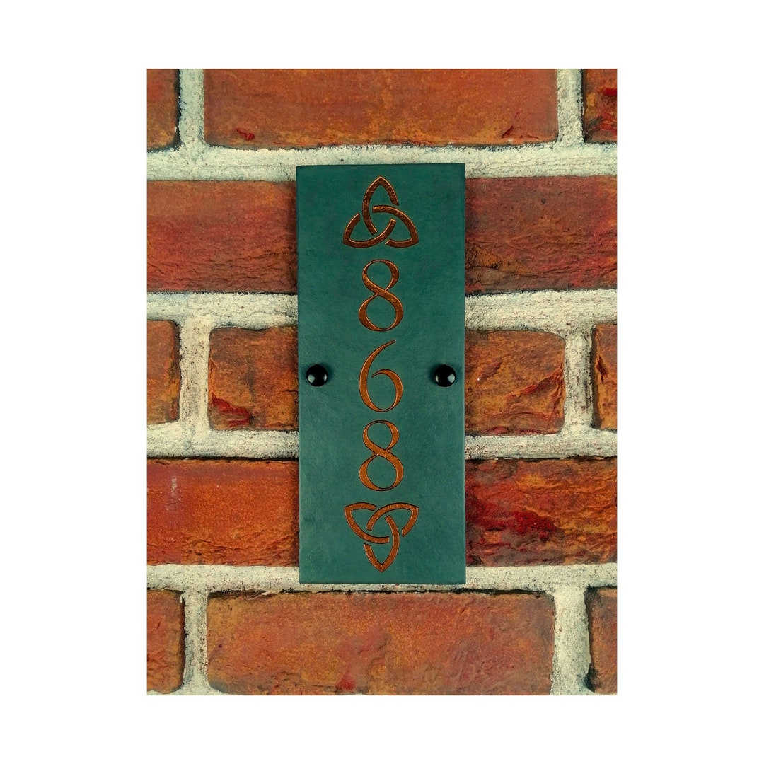 Rustic Handmade Deep Engraved Natural Slate | House Sign Plaque Door ...