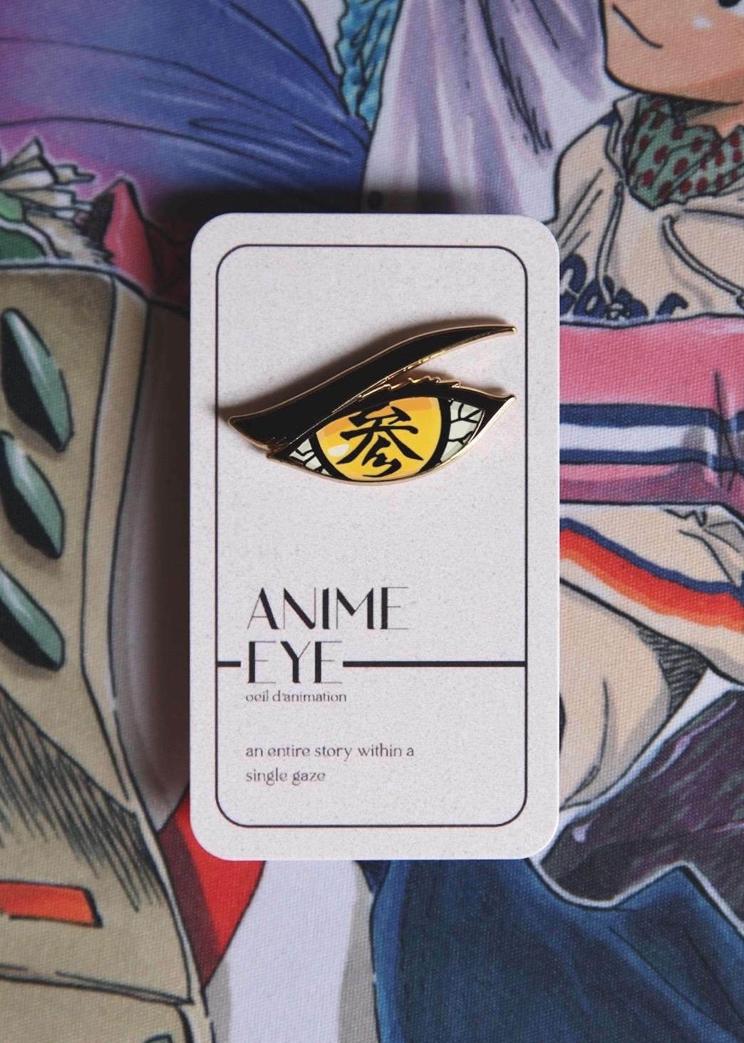 Anime Eye Enamel Pin - Etsy