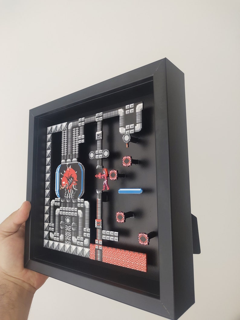 Metroid 3D Shadowbox Diorama: Retro Game Room Decor - Etsy UK