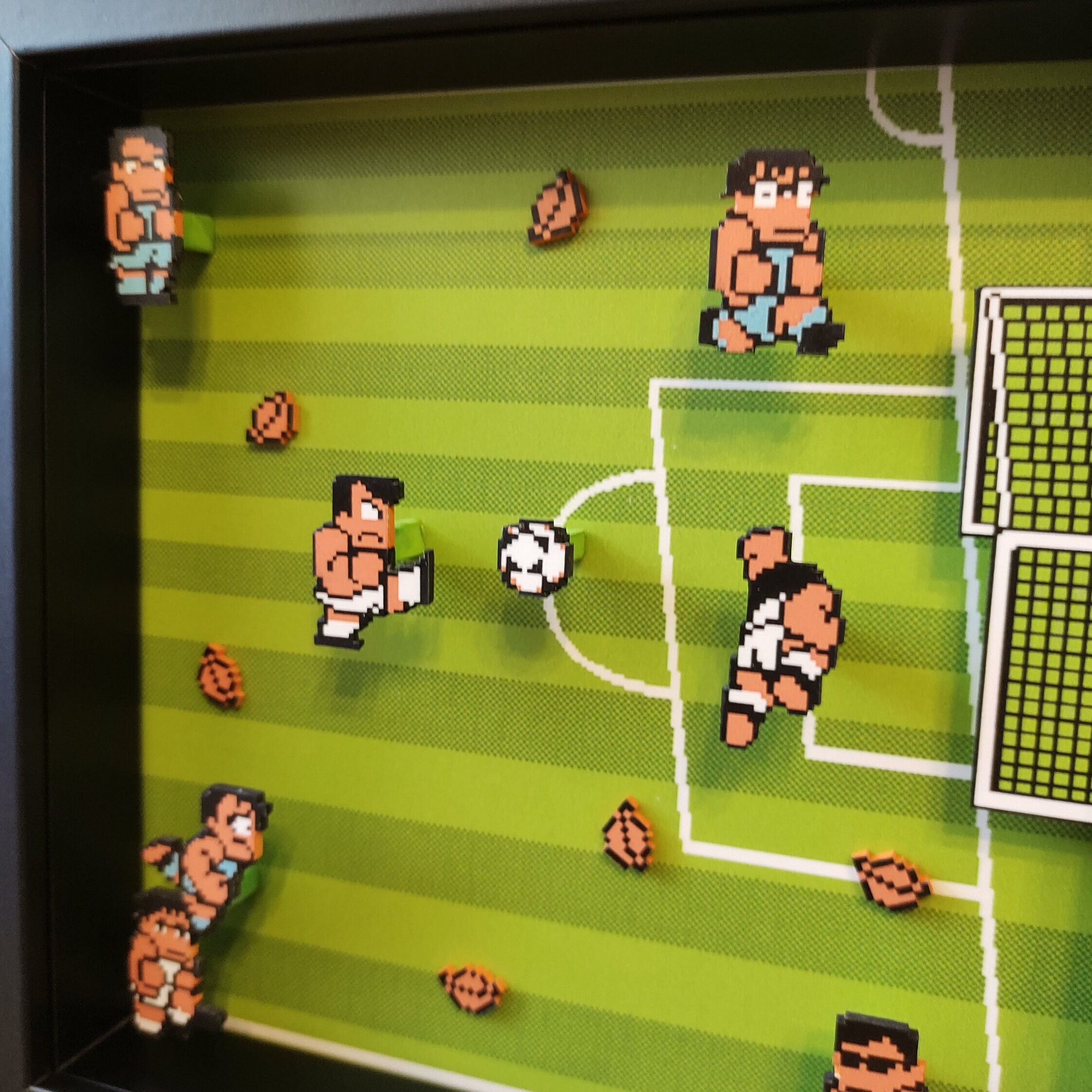 Kunio Kun Nekketsu Soccer 3D Diorama: Retro Game Shadowbox - Etsy