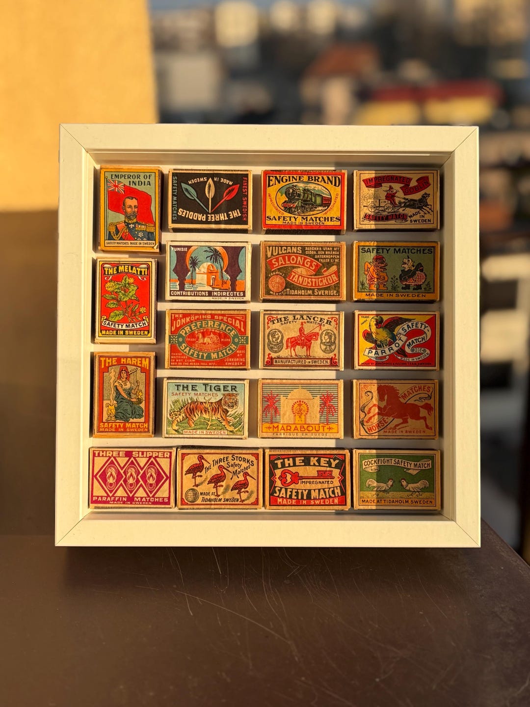 Vintage Matchbook Shadow Box Decorative Matchbook Display Frame for ...