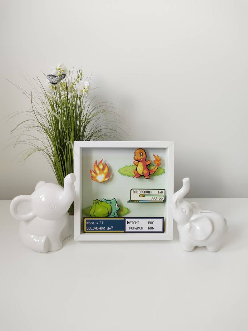 Pokemon Charmander Vs Bulbasaur 3D Model of the Legendary Game Diobox ...