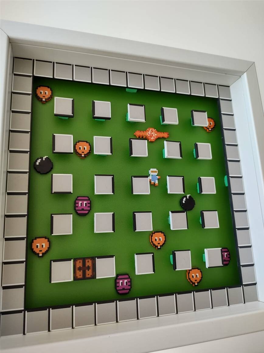 Bomberman 3D Model of the Legendary Game Diobox Diorama Shadowbox Best ...