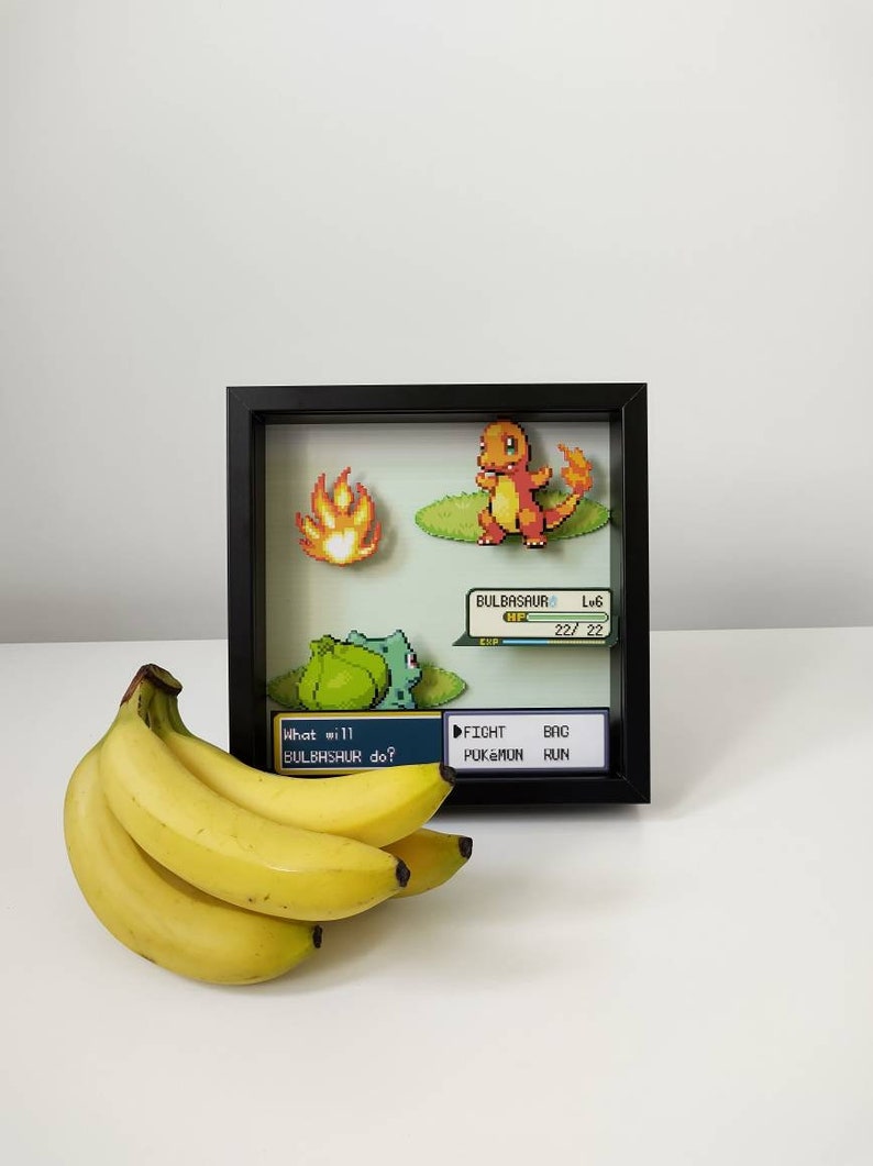 Pokemon Charmander Vs Bulbasaur 3D Model of the Legendary Game Diobox ...