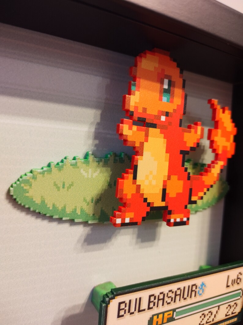 Pokemon Charmander Vs Bulbasaur 3D Model of the Legendary Game Diobox ...