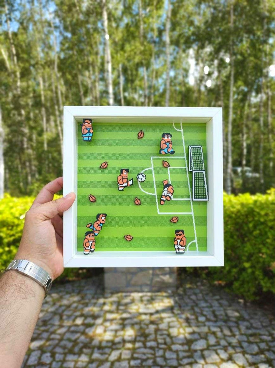 Kunio Kun Nekketsu Soccer 3D Diorama: Retro Game Shadowbox - Etsy