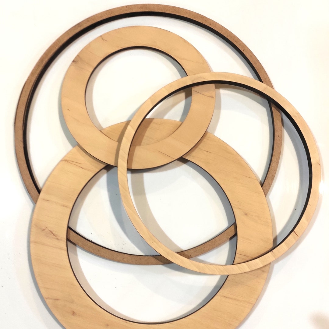 Rings Plywood or MDF | 3, 4mm & 6mm Thick | Custom Diameter 5-1000mm ...
