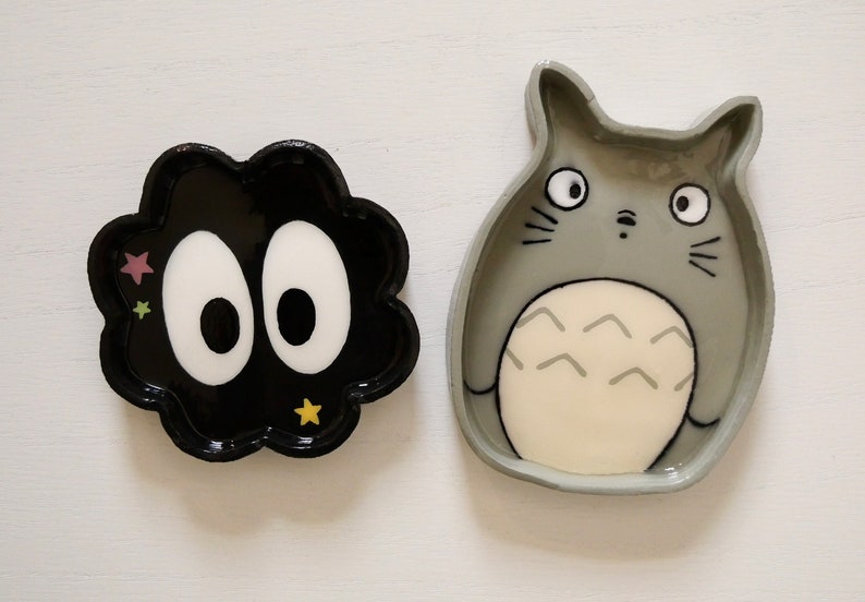 Totoro Clay Trinket Dish - Etsy