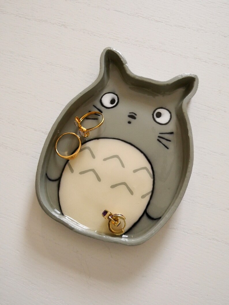 Totoro Clay Trinket Dish - Etsy