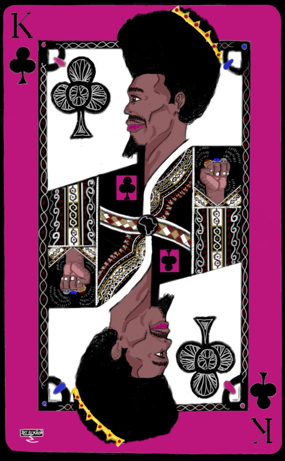 Black King Art Black Art Black History Month Artbykteen - Etsy