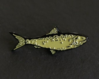 Enamel Fish Pin - Etsy