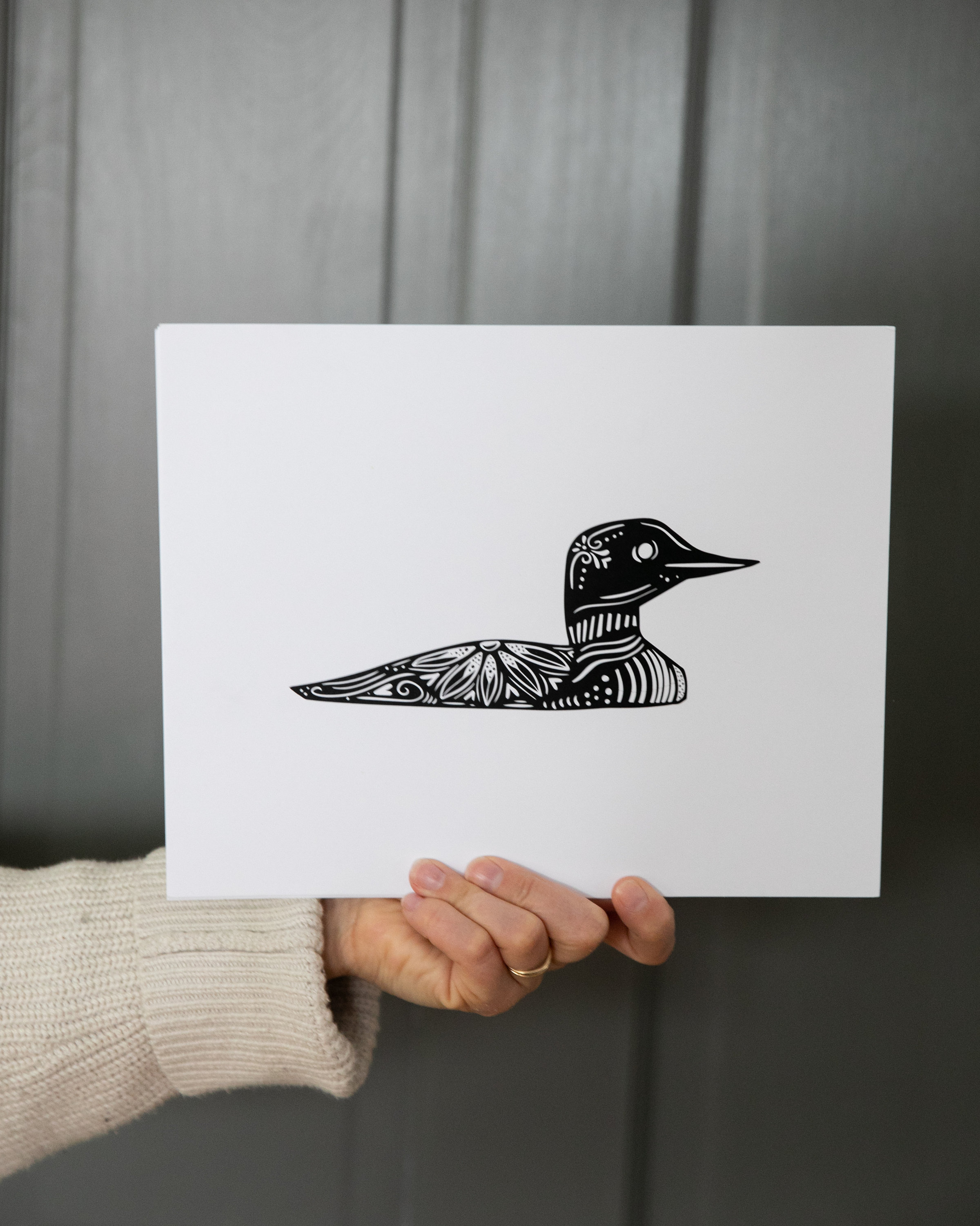 Loon Wall Art Nordic Art print-cabin Art Classic Loon - Etsy
