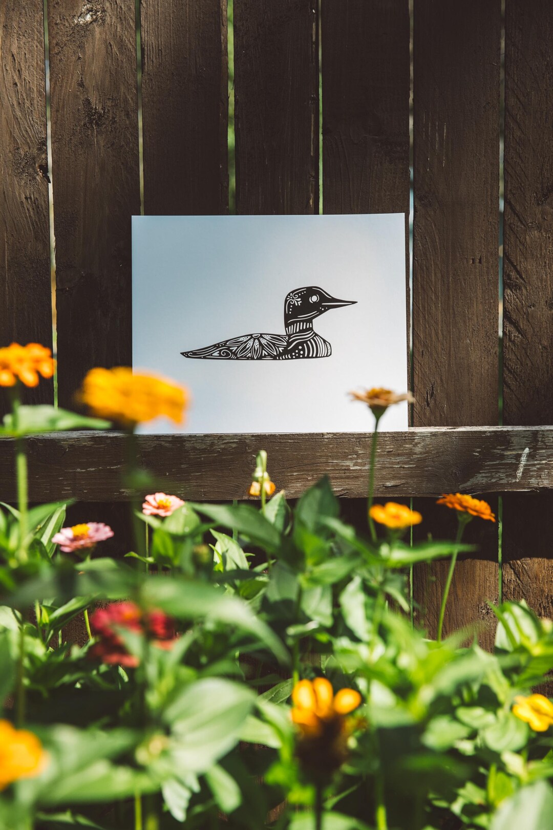 Loon Wall Art - Cabin Core Decor -print-cabin Art - Loons - Maine Loon ...