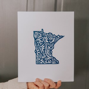 Minnesota State Wall Art - Nordic Art - Minnesotan - Minnesota Theme ...