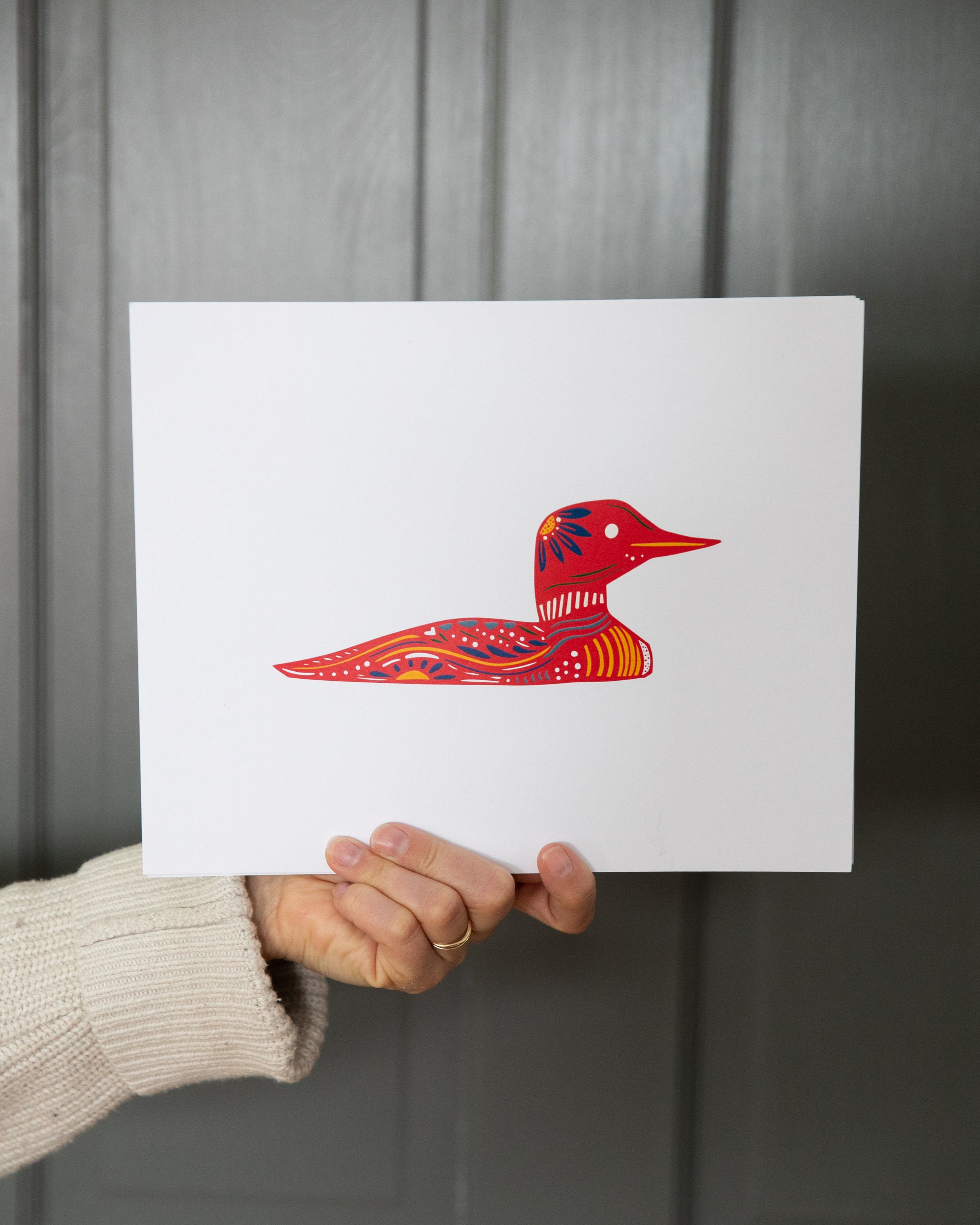 Loon Wall Art Cabin Core Decor print-cabin Art Loons Maine Loon ...