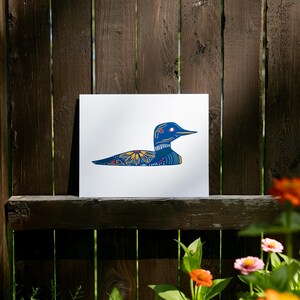 Loon Wall Art - Cabin Core Decor -print-cabin Art - Loons - Maine Loon ...