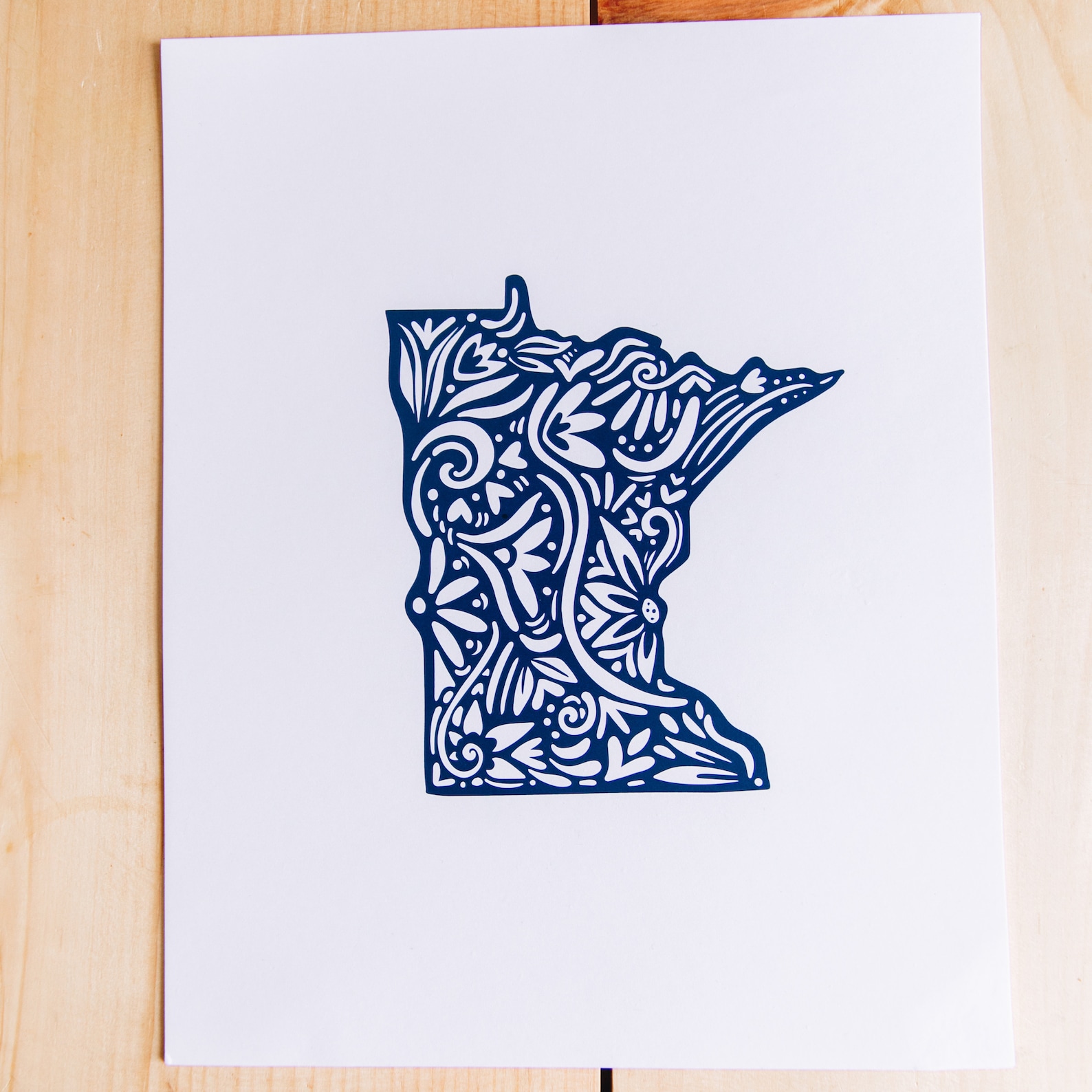 Minnesota State Wall Art Nordic Art Minnesotan Minnesota Theme Home ...