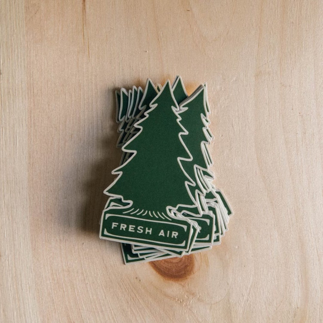 Fresh Air Sticker Pine Sticker Pine Air Freshener Outdoor Sticker Camping Sticker bumper Sticker Etsy