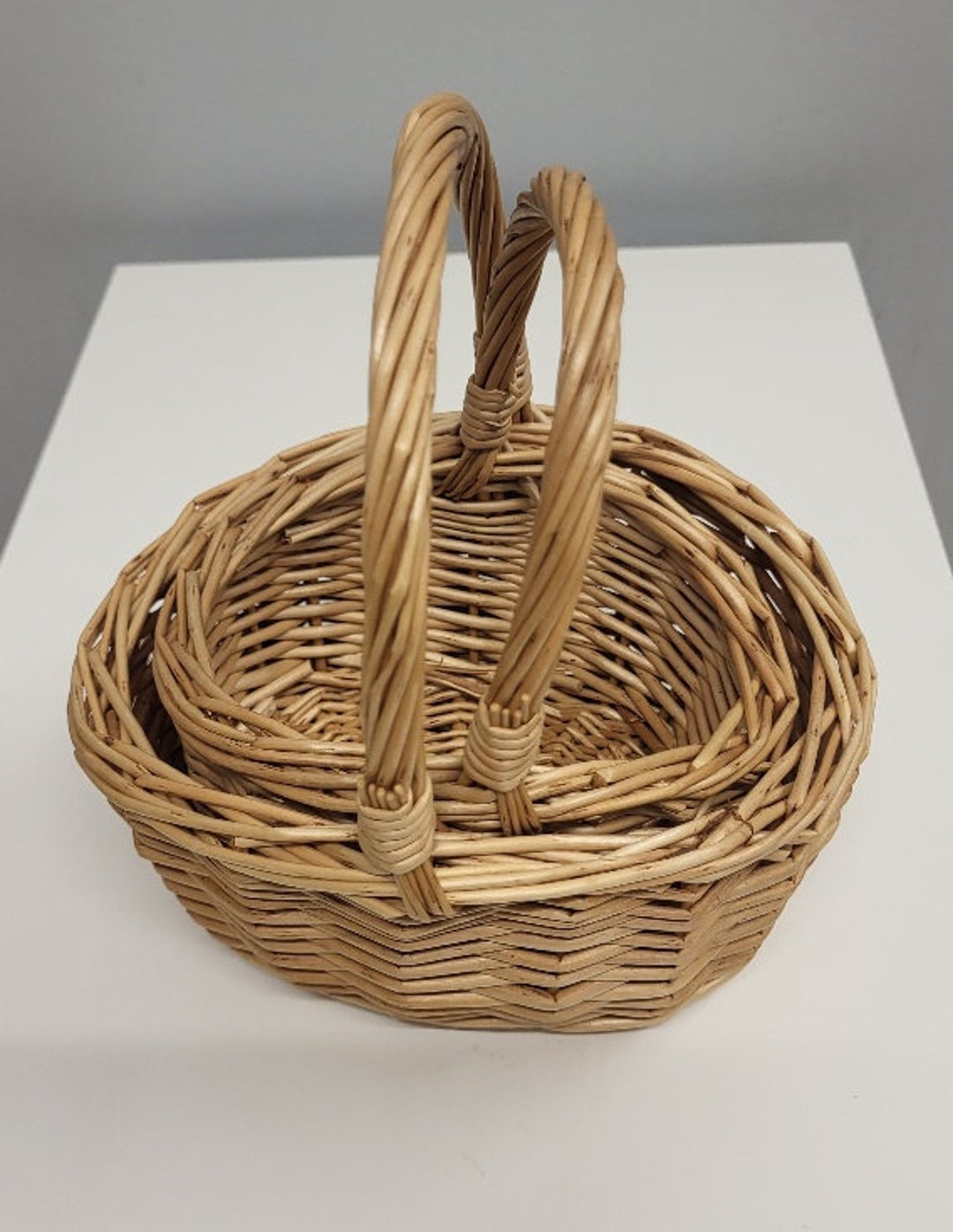 Set of 2 Child Baskets for Book Day, Weddings, Flower Girls & Easter ...