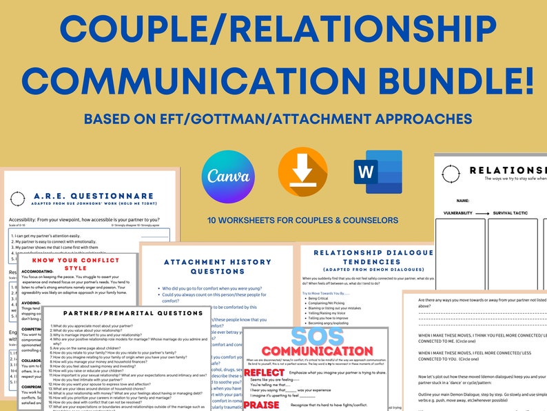 Couple Therapy (digital Version/editable on Canva!) - Etsy