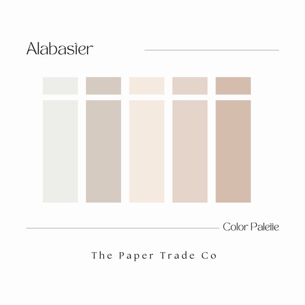 Alabaster Color Palette - Etsy