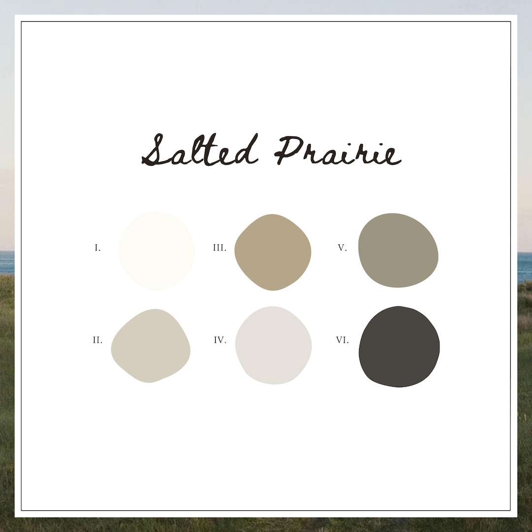 Earthy Neutral Color Palette: Salted Prairie HEX & RGB Swatches (PDF ...