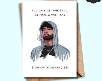 Funny Eminem Birthday Card - Printable Card - Slim Shady Real Birthday ...
