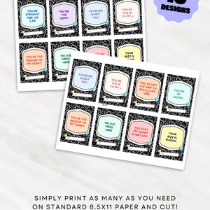 Funny Teen Slang Valentines, Printable, Gen Z, Gen Alpha Valentine's ...