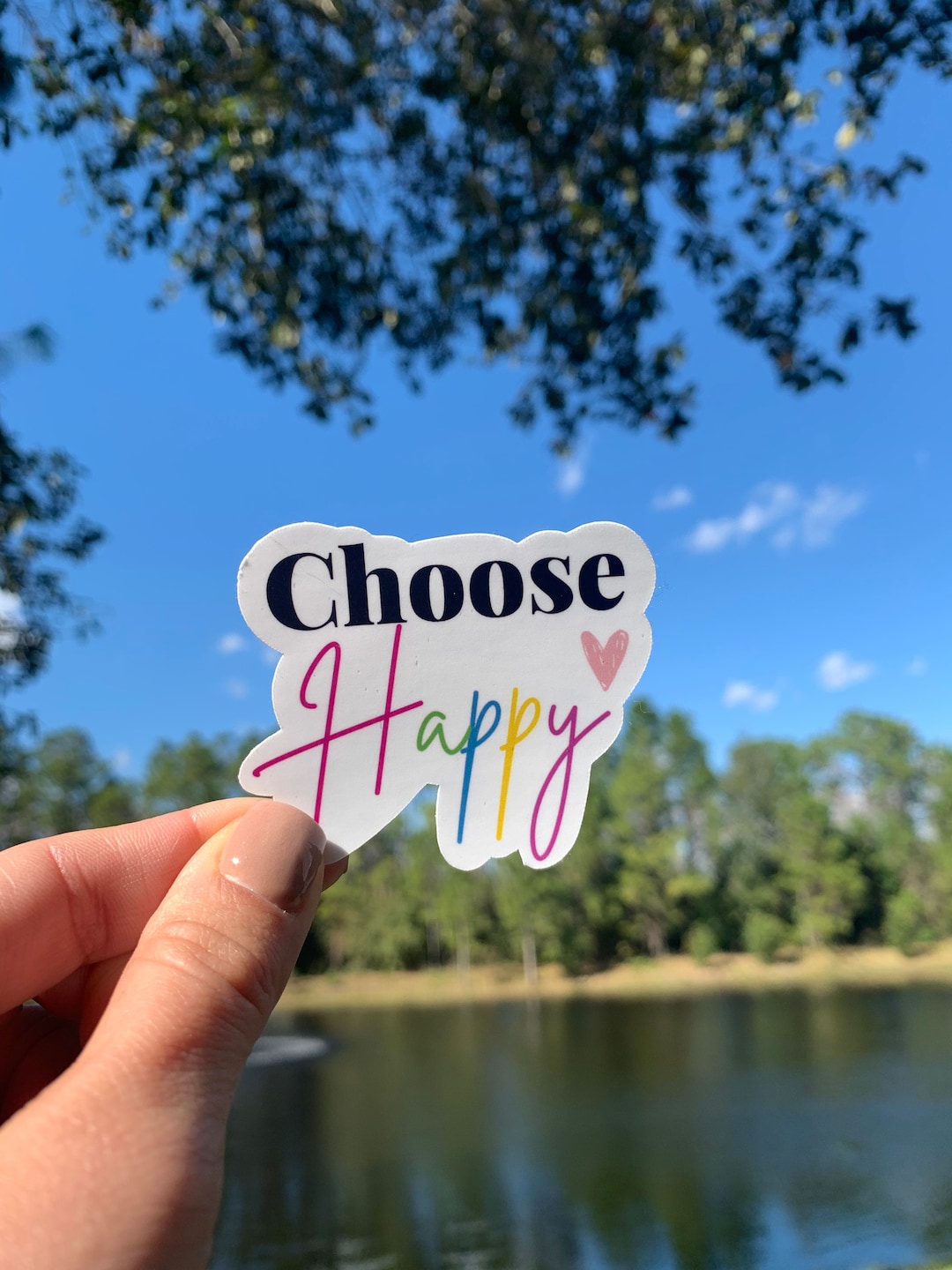 Choose Happy Sticker | Waterproof | Free Shipping - Etsy