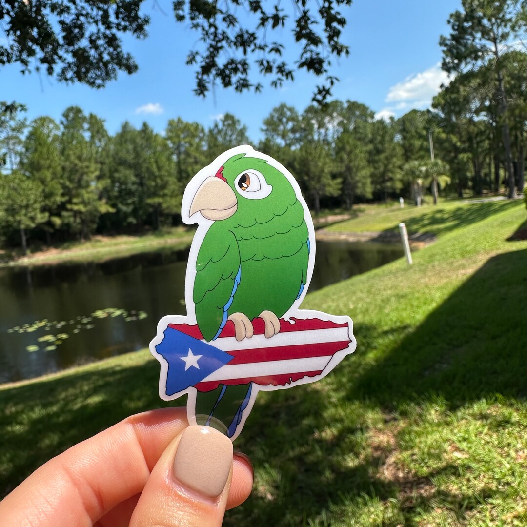 Cotorra PR| Puerto Rican Parrot Sticker | Free Shipping - Etsy
